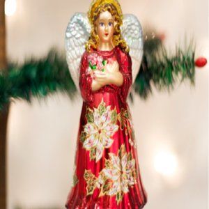 Old World Christmas | Holiday | Poinsettia Angel | Poshmark